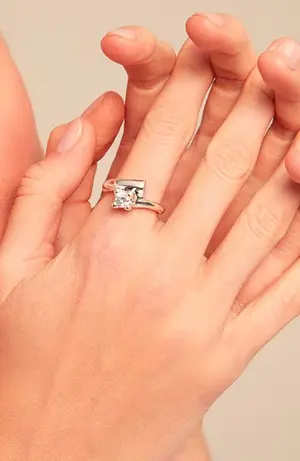 UNODE50 Cubic Zirconia Ring - Silver