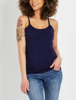 Motherhood Maternity Clip Down Nursing Tank Top - Navy