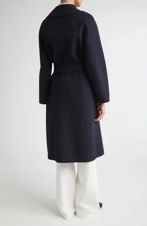 Max Mara Virgin Wool-blend Belted Coat