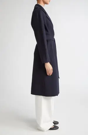 Max Mara Virgin Wool-blend Belted Coat