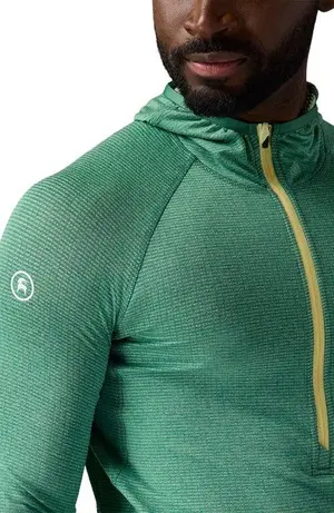 BACKCOUNTRY Pines Microgrid Ultra-lt Baselayer 1/2-zip Scuba Top - Gearhead Green