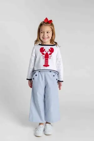 FLORENCE EISEMAN Sweater With Lobster Intarsia