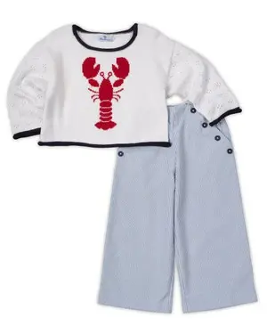 FLORENCE EISEMAN Sweater With Lobster Intarsia