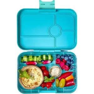 YUMBOX Tapas Bento-style Leakproof Lunch Box 5 Compartments Antibes Blue