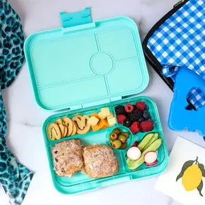 YUMBOX Tapas Bento-style Leakproof Lunch Box 5 Compartments - Bali Aqua