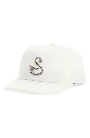 SWANNIES Vista Snapback Baseball Cap - Vintage White