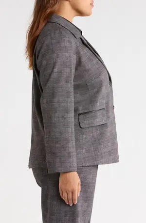 Lyssé Everest Glen Plaid Ponte Blazer