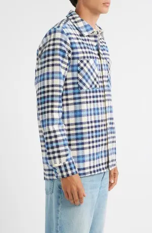 WAX LONDON Whiting Strand Check Overshirt
