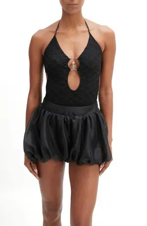 Bardot Rosala Halter Lace Bodysuit
