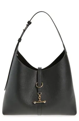 Strathberry Kite Leather Hobo Bag - Black