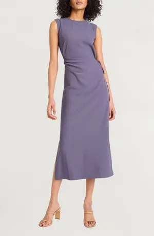 LUXELY Side Tie Sleeveless Dress