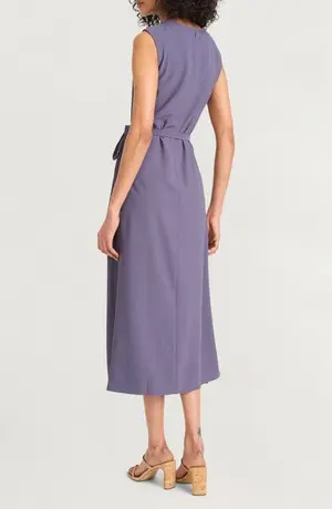 LUXELY Side Tie Sleeveless Dress