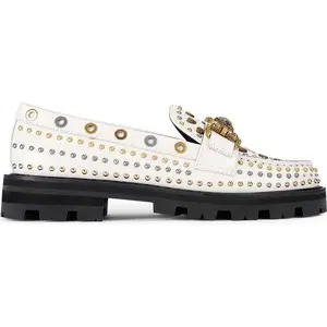 Kurt Geiger Mansion Studded Platform Loafer - White