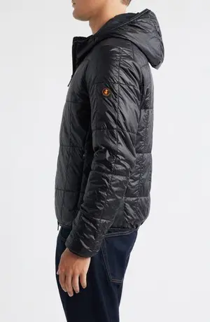 SAVE THE DUCK Floyd Quilted Water Resistant Jacket - Black