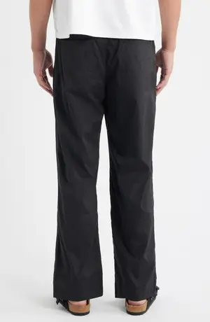 RIZORT Kore Drawstring Nylon Pants - Black