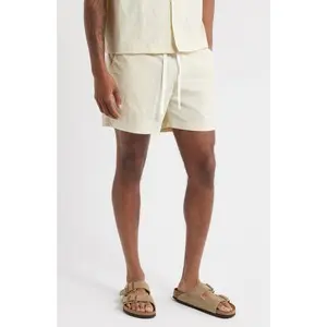 RIZORT Nylon Drawstring Shorts - Cream