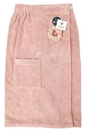 VOLO Spa Wrap & Scrunchie Set - Cloud Pink