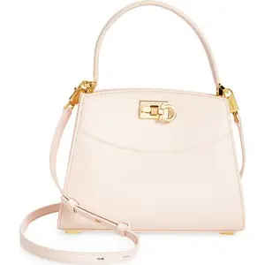 FERRAGAMO Small Studio Box Top Handle Bag - Ballet