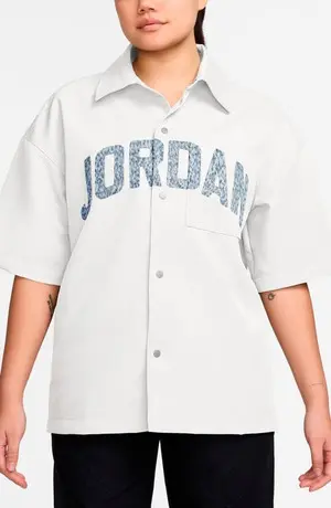 JORDAN Flight Short Sleeve Shirt - White