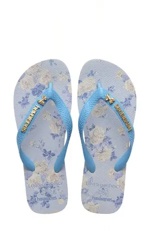 Havaianas X Loveshackfancy Everblooming Rosettes Flip Flop