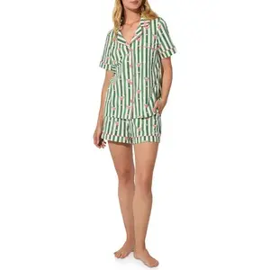 BEDHEAD PAJAMAS Print Jersey Short Pajamas - Martini Oclock