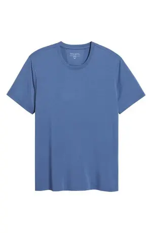 Daniel Buchler Stretch Modal & Silk Blend Pajama T-shirt - Blue