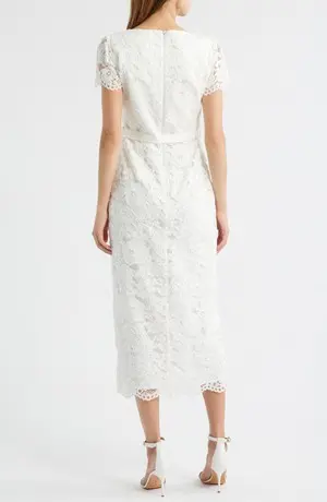 Likely Dilana Belted Lace Maxi Dress