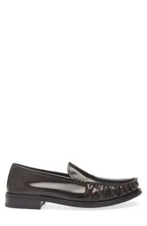 Prada Ruched Apron Toe Loafer