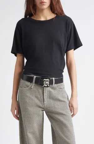R13 Cotton & Cashmere T-shirt - Black