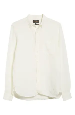 BEAMS Linen Chambray Button-down Shirt