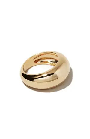 ANA LUISA Noa Domed Band Ring - Gold