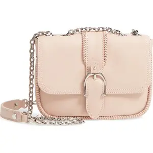 Longchamp Amazone Leather Crossbody Bag - Powder Pink