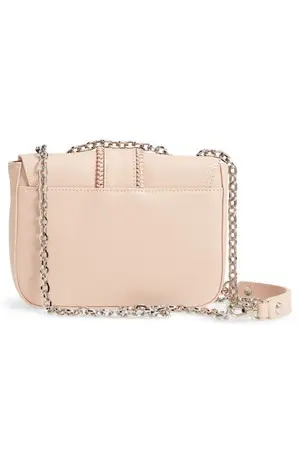 Longchamp Amazone Leather Crossbody Bag - Powder Pink