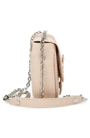 Longchamp Amazone Leather Crossbody Bag - Powder Pink