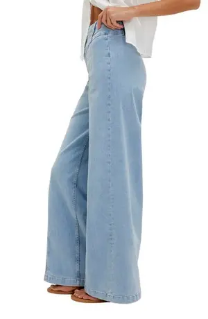 Free People We The Free Libre Front Yoke Wide Leg Jeans - Palermo