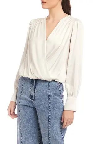Fifteen Twenty Ines Drape Front Top