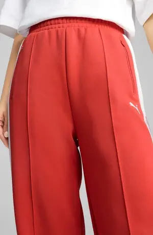 PUMA T7 Always On Straight Track Pants - Red Fire