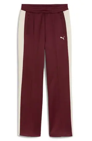 PUMA T7 Always On Straight Track Pants Ruby Shimmer