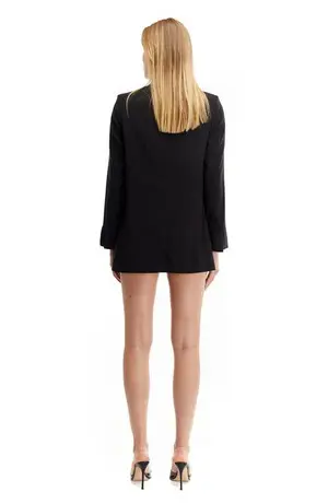 MOTHER OF ALL Phoebe Blazer Mini Dress - Black