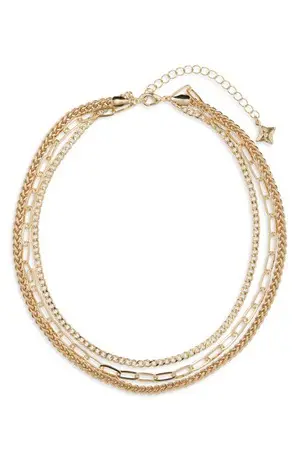 PANACEA Layered Chain Necklace - Gold