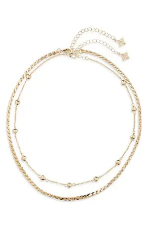 PANACEA Set Of Two Chain Necklaces - Gold