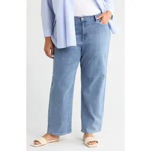 Eileen Fisher High-waist Straight Leg Ankle Jeans - Classic Indigo
