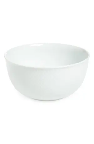LYNGBY PORCELAEN Rhombe Serving Bowl - White