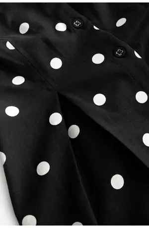 NEXT Puff Sleeve Polka Dot Dress