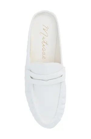 Matisse Porta Penny Loafer Mule - White