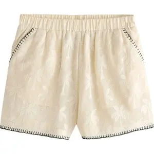 NEXT Palm Jacquard Open Knit Shorts