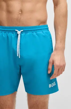 BOSS Solid Swim Trunks