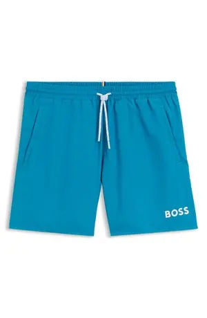 BOSS Solid Swim Trunks