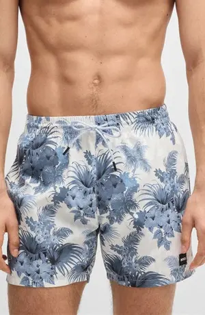 BOSS Piranha Swim Trunks - Open Blue