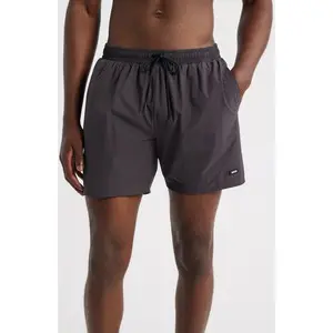 BOSS Solid Stretch Swim Trunks - Dark Grey